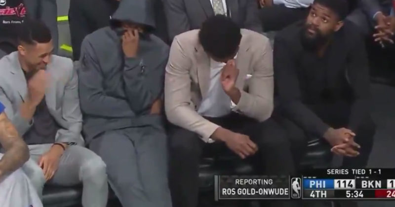 WATCH: 76ers Players Lose It After Someone Farts on the Bench