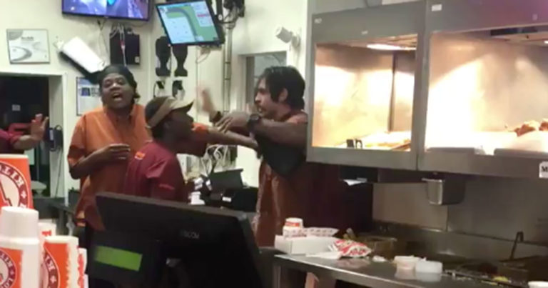 WATCH: Popeyes Employees Gang Coworker for Selling Chicken Sandwiches ...